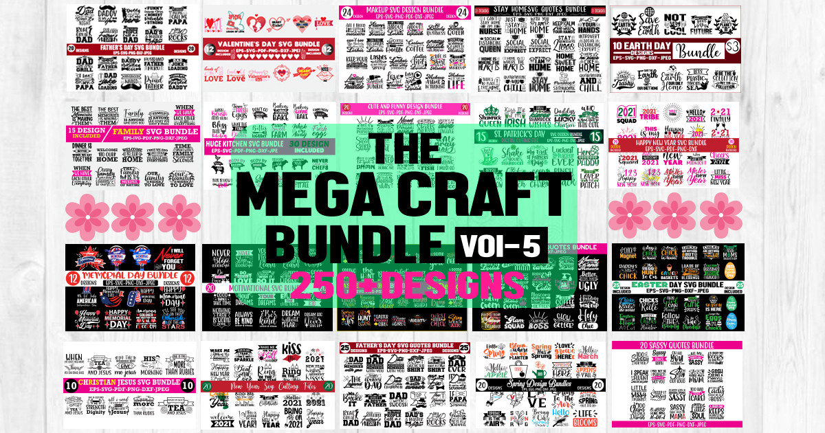 The Mega Craft Bundle Bundle · Creative Fabrica