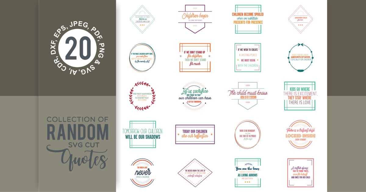 Collection of Random Quotes 149 Bundle · Creative Fabrica