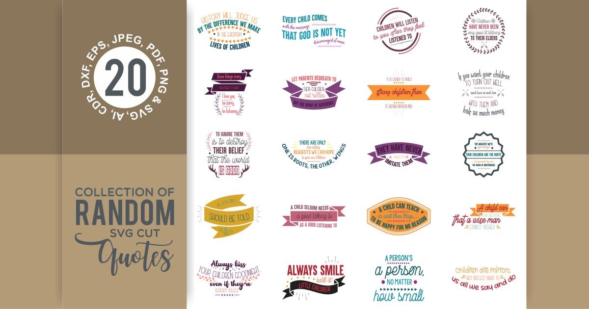 Collection of Random Quotes 137 Bundle · Creative Fabrica