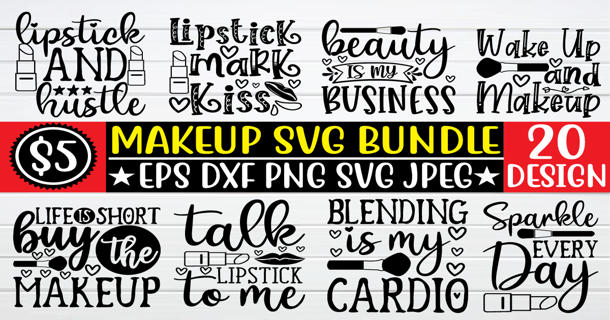 Makeup SVG Bundle Bundle · Creative Fabrica