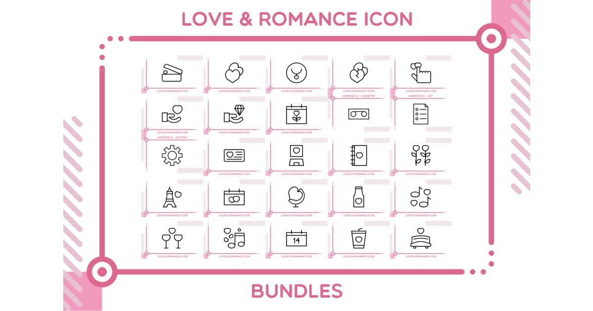 Love and Romance Icon Bundle 1 Bundle · Creative Fabrica