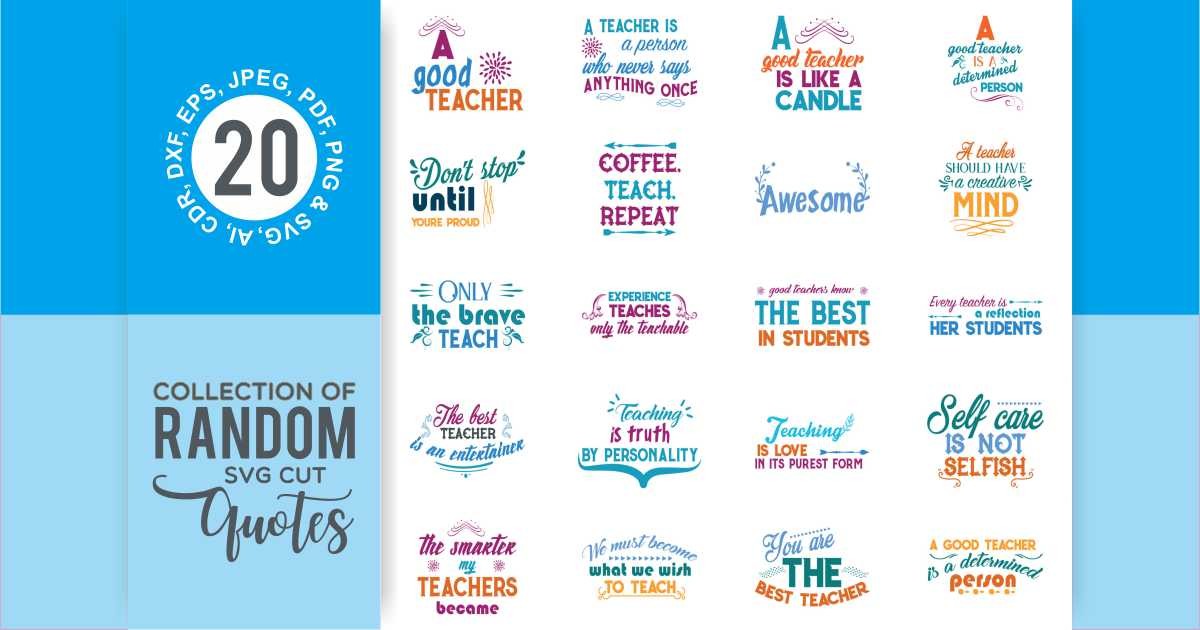 Collection of Random Quotes 180 Bundle · Creative Fabrica