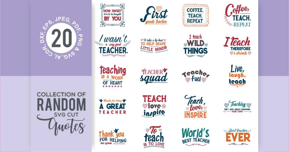 Collection of Random Quotes 175 Bundle · Creative Fabrica