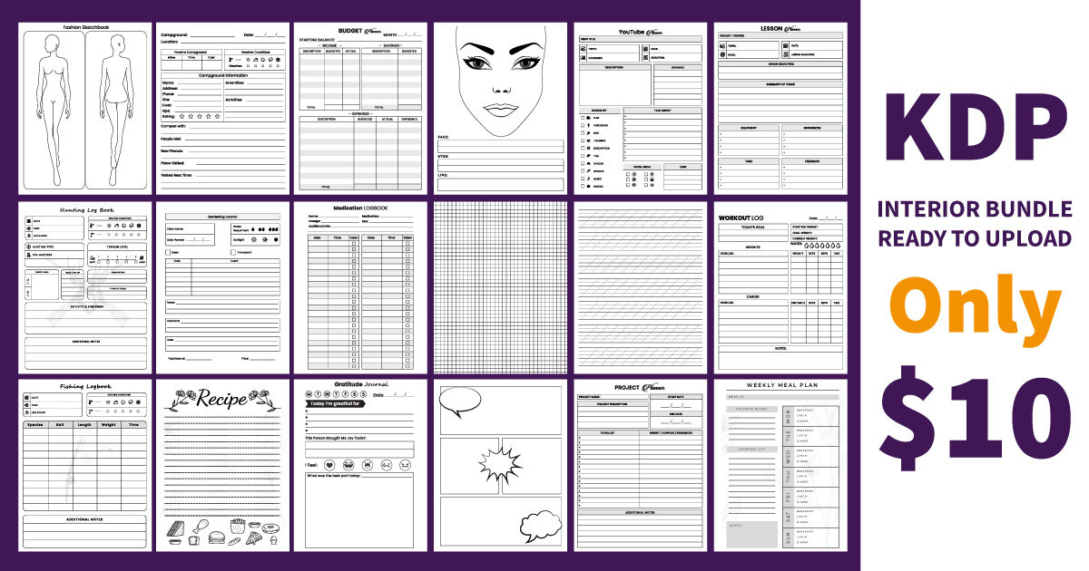 KDP Interior Bundle Bundle · Creative Fabrica