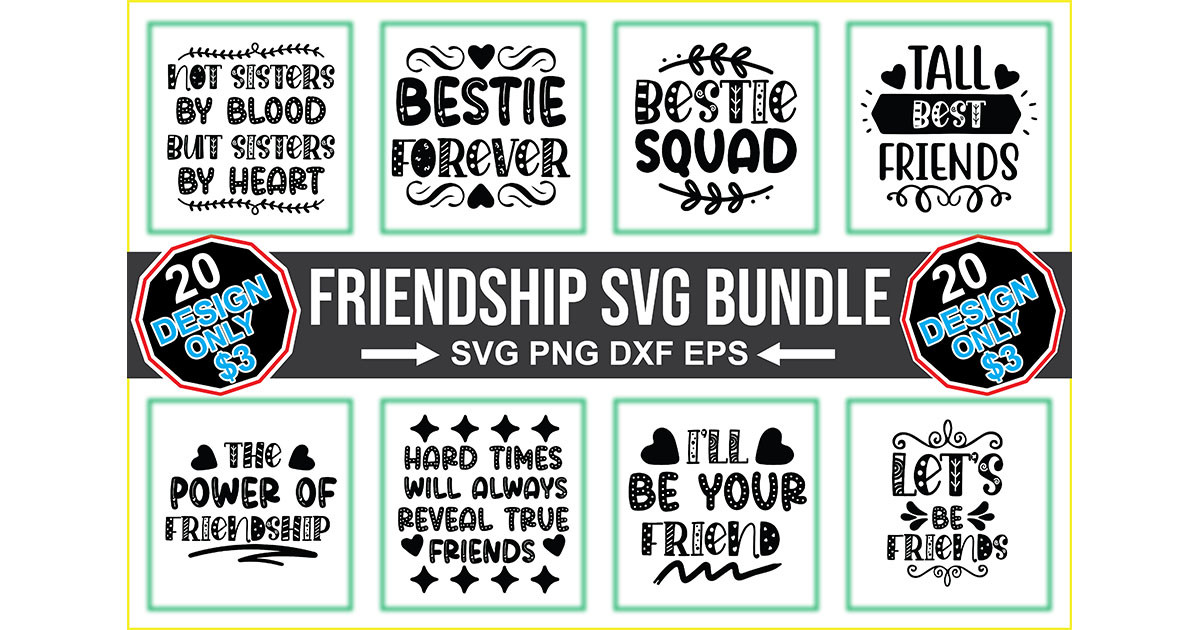 Friendship SVG Bundle Bundle · Creative Fabrica