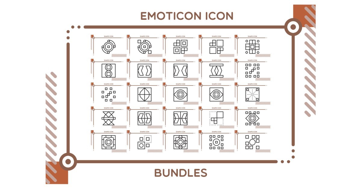 Shape Icons Bundle 4 Bundle · Creative Fabrica