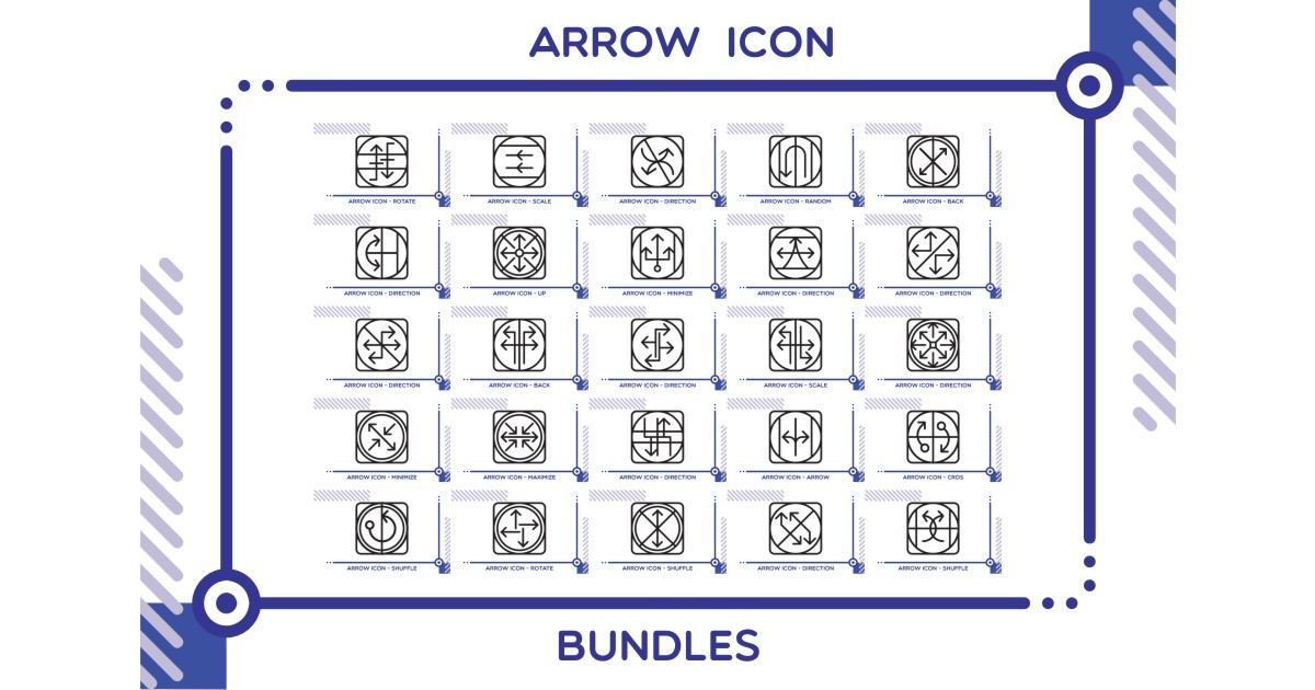 Arrow Icon Bundle 19 Bundle · Creative Fabrica