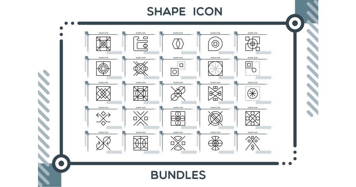 Shape Icon Bundle 20 Bundle · Creative Fabrica