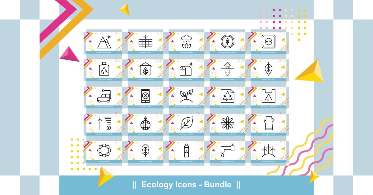 Ecology Icons Bundle Bundle · Creative Fabrica