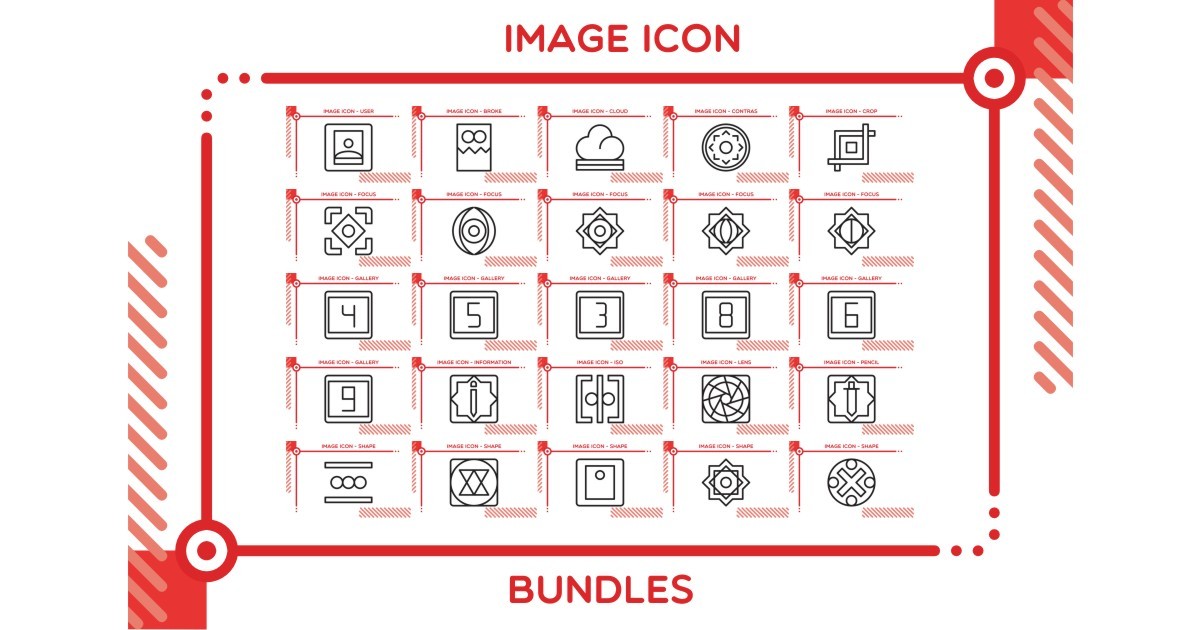 Image Icon Bundle 24 Bundle · Creative Fabrica