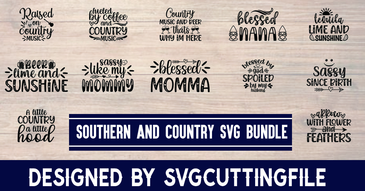 Southern & Country SVG Bundle Bundle · Creative Fabrica