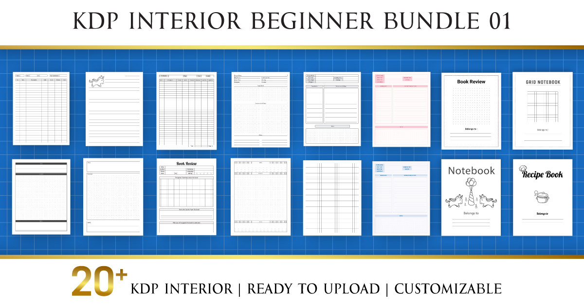 KDP Interior Beginner Bundle 01 Bundle · Creative Fabrica