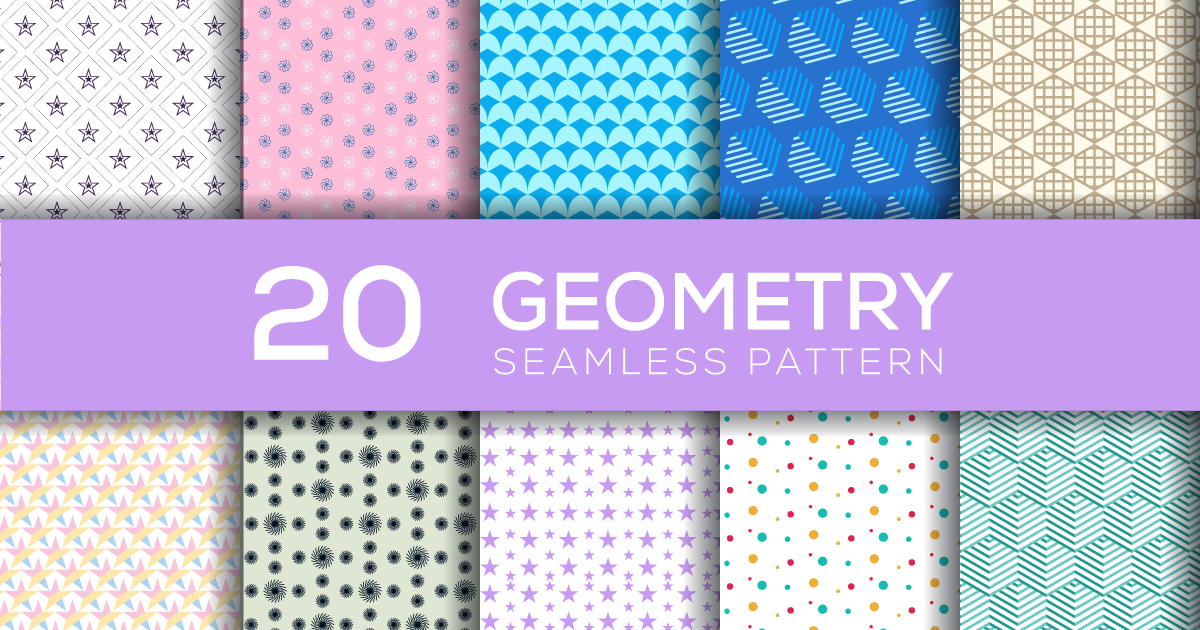 Geometric Seamless Patterns Bundle Bundle · Creative Fabrica