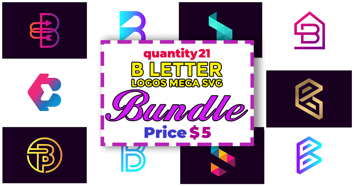 B Letter Logos Mega Bundle Bundle · Creative Fabrica