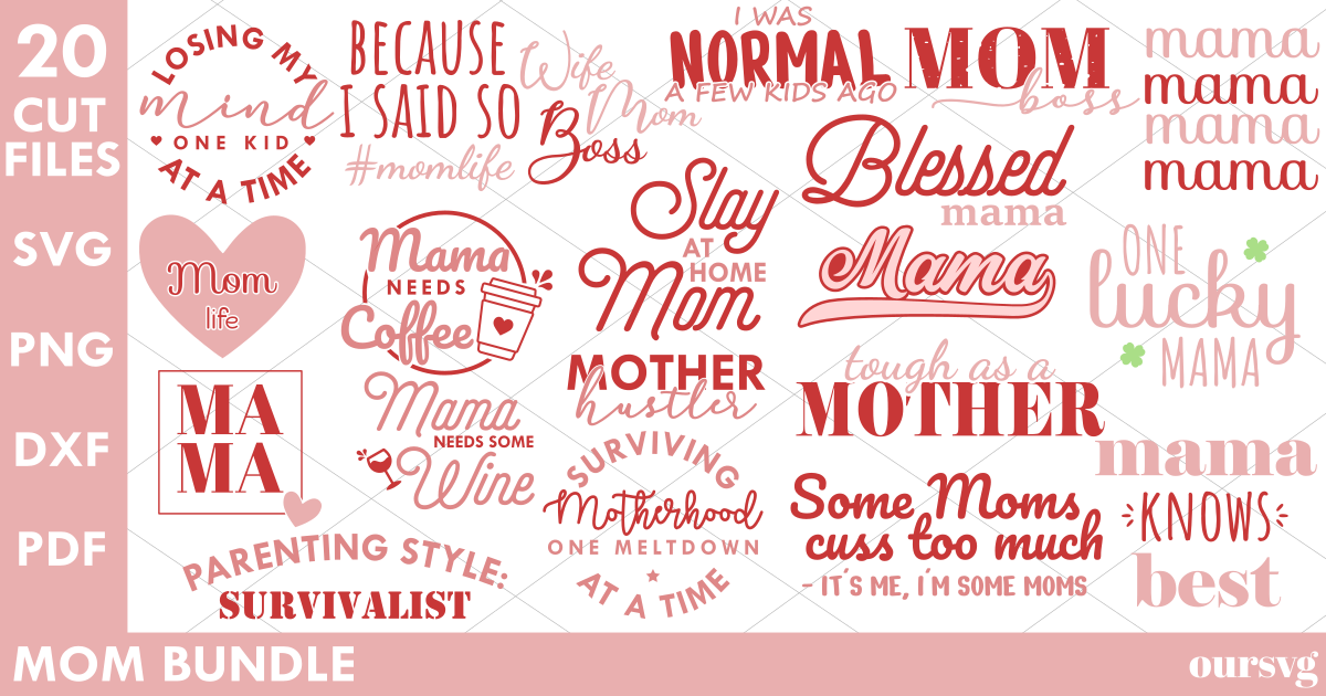 Mother Mom Mama Bundle Bundle · Creative Fabrica
