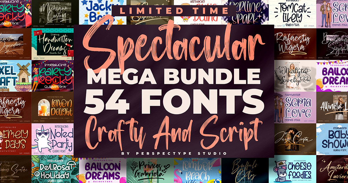 Crafty and Script Font Bundle Bundle · Creative Fabrica