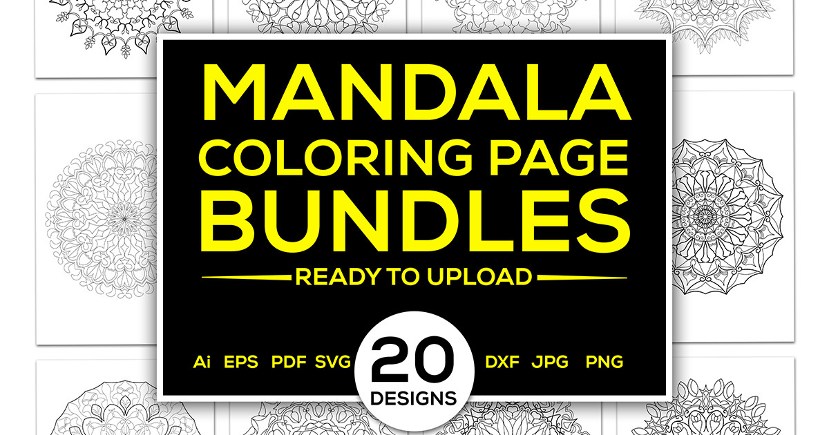 Mandala Coloring Page Bundle Bundle · Creative Fabrica