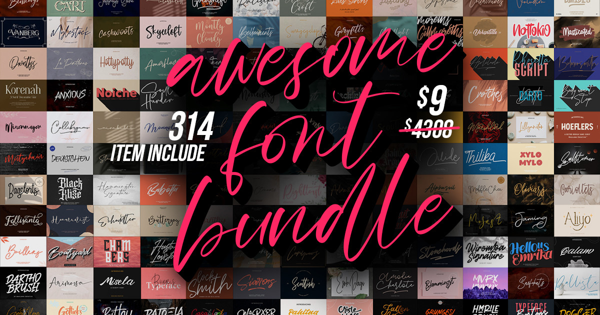 Awesome Font Bundle Bundle · Creative Fabrica
