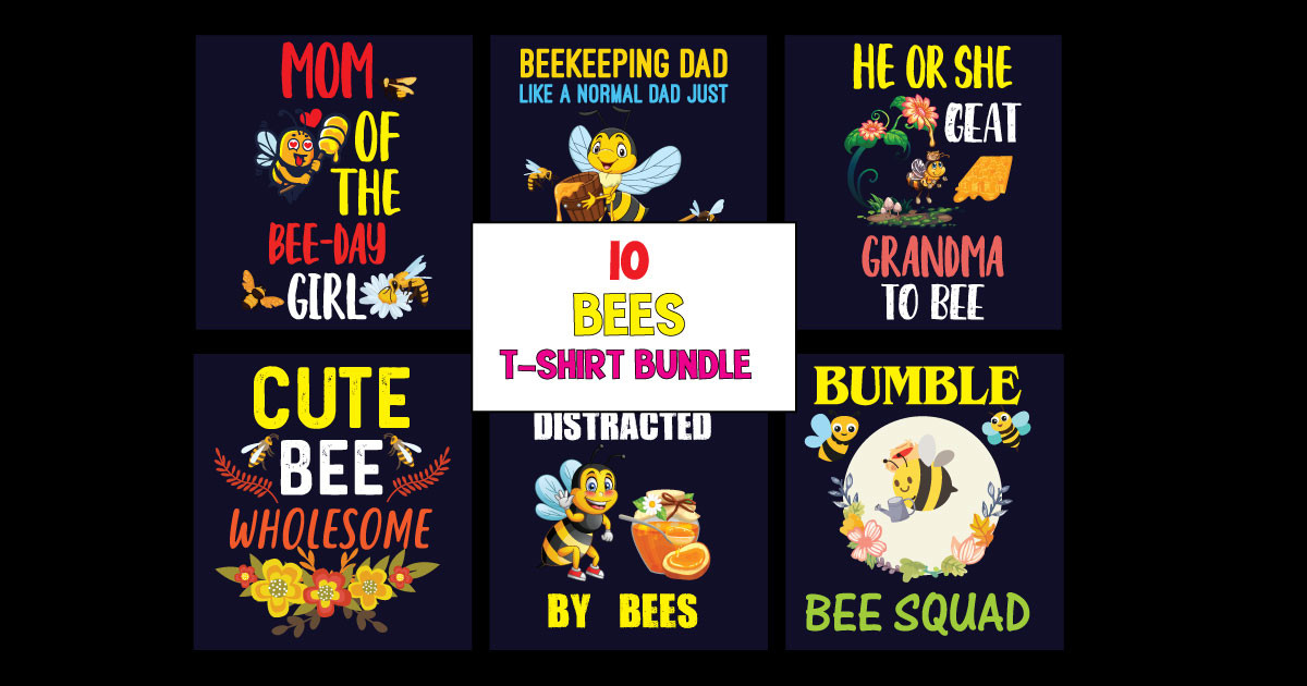 Bees Bundle Bundle · Creative Fabrica