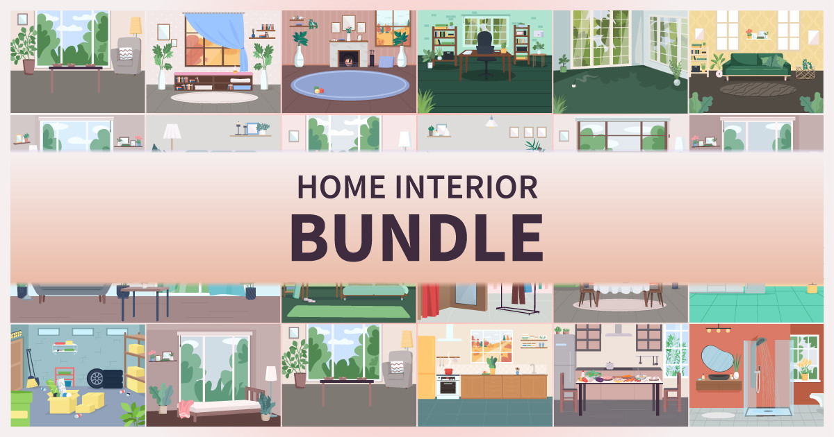 Home Interior Bundle Bundle · Creative Fabrica