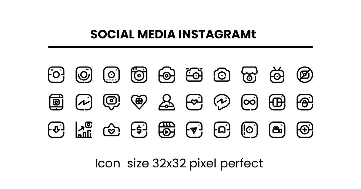Social Media Icons Bundle Bundle · Creative Fabrica