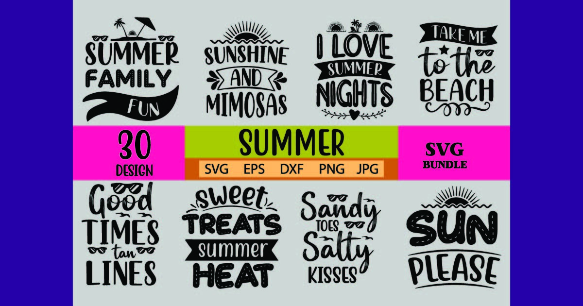 Summer SVG Bundle, Hello Summer Bundle · Creative Fabrica