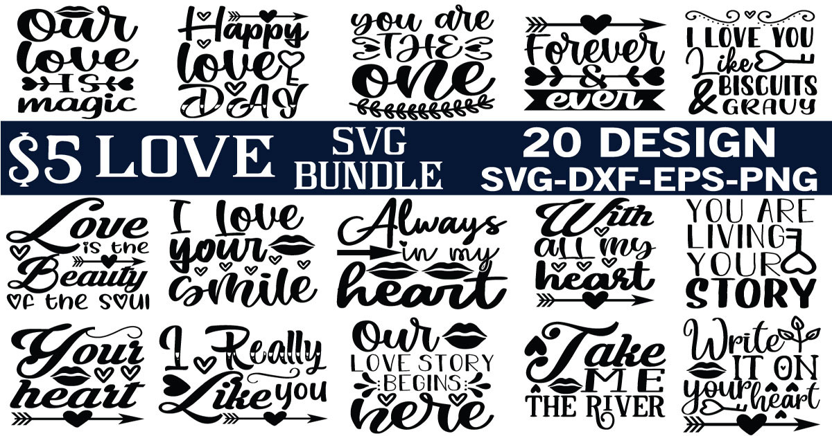 Love SVG Bundle Bundle · Creative Fabrica