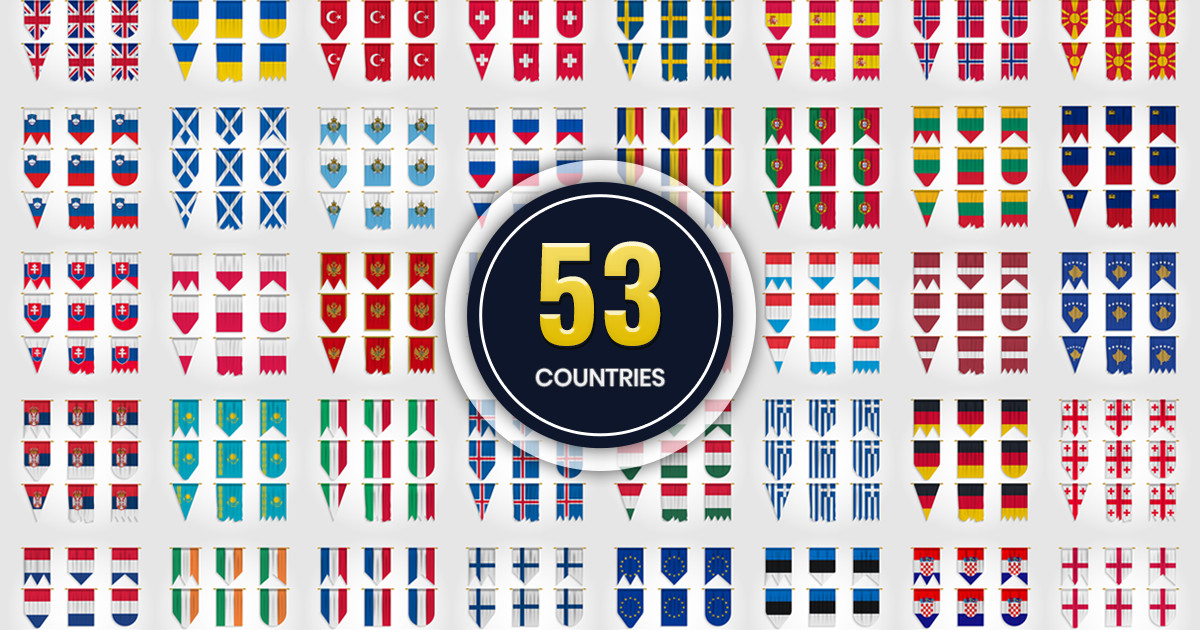 Flags of European Countries Bundle Bundle · Creative Fabrica