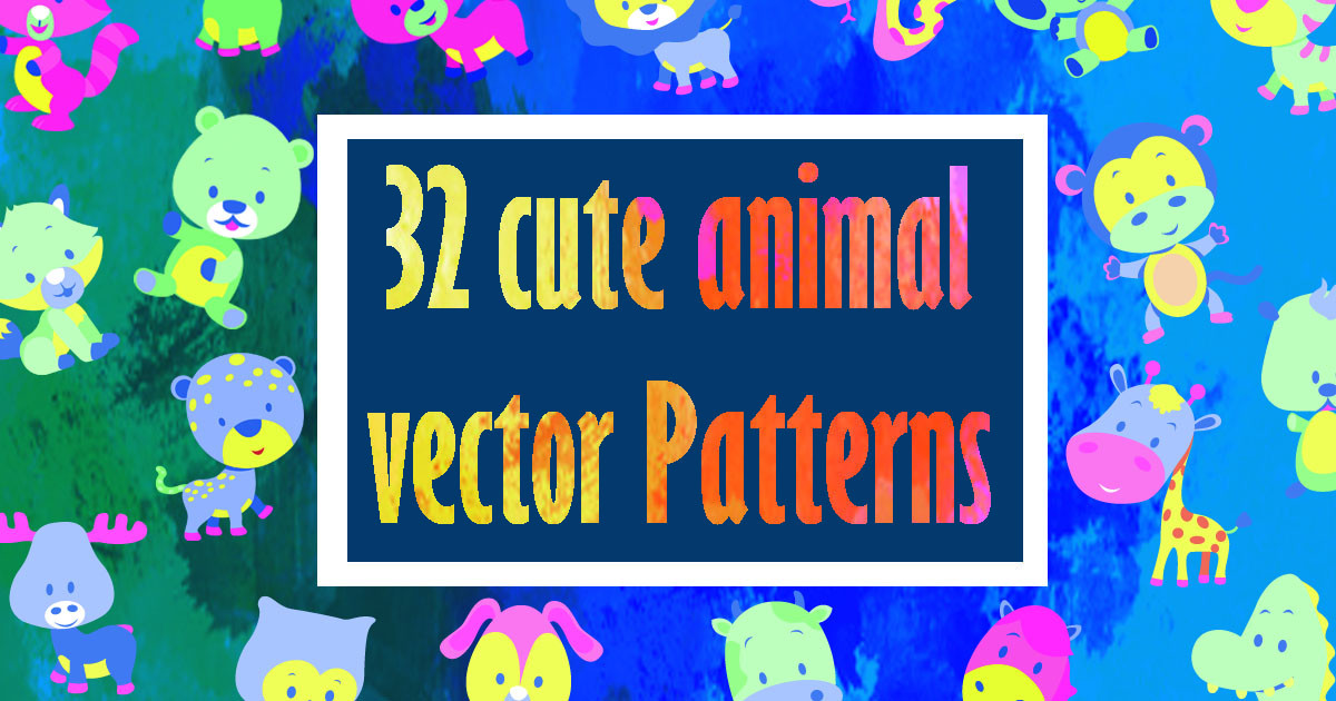 Cute Animal Patterns Bundle Bundle · Creative Fabrica