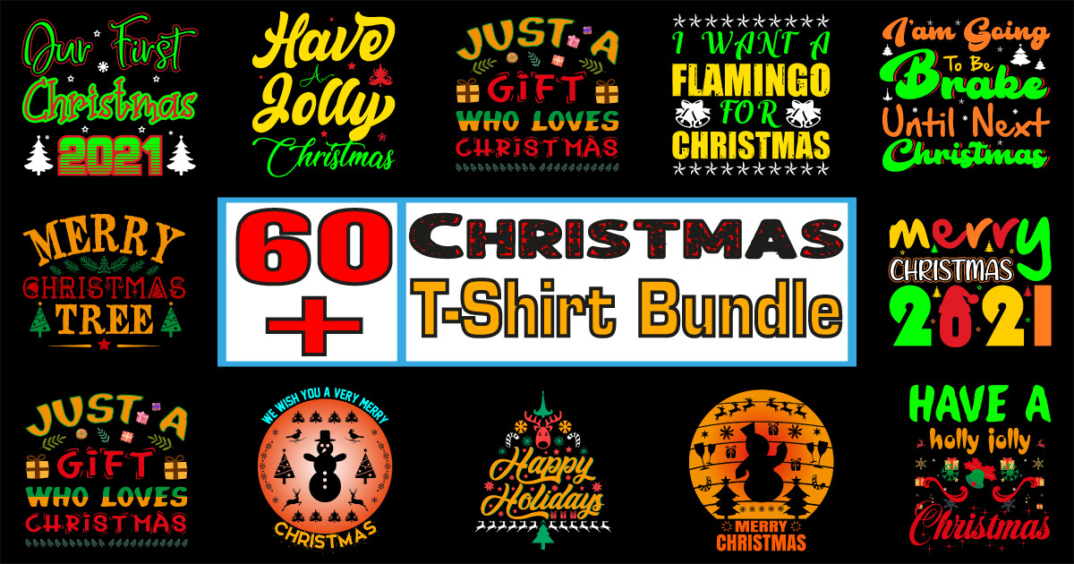 Christmas T-Shirt Design Bundle Bundle · Creative Fabrica