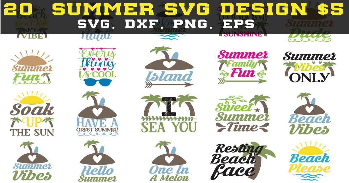 Summer SVG Bundle Bundle · Creative Fabrica