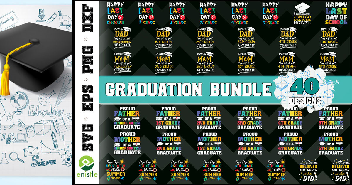 Graduation Designs Bundle Bundle · Creative Fabrica