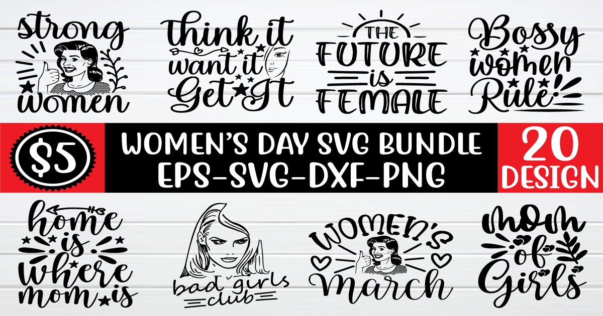 Women's Day SVG Bundle Bundle · Creative Fabrica