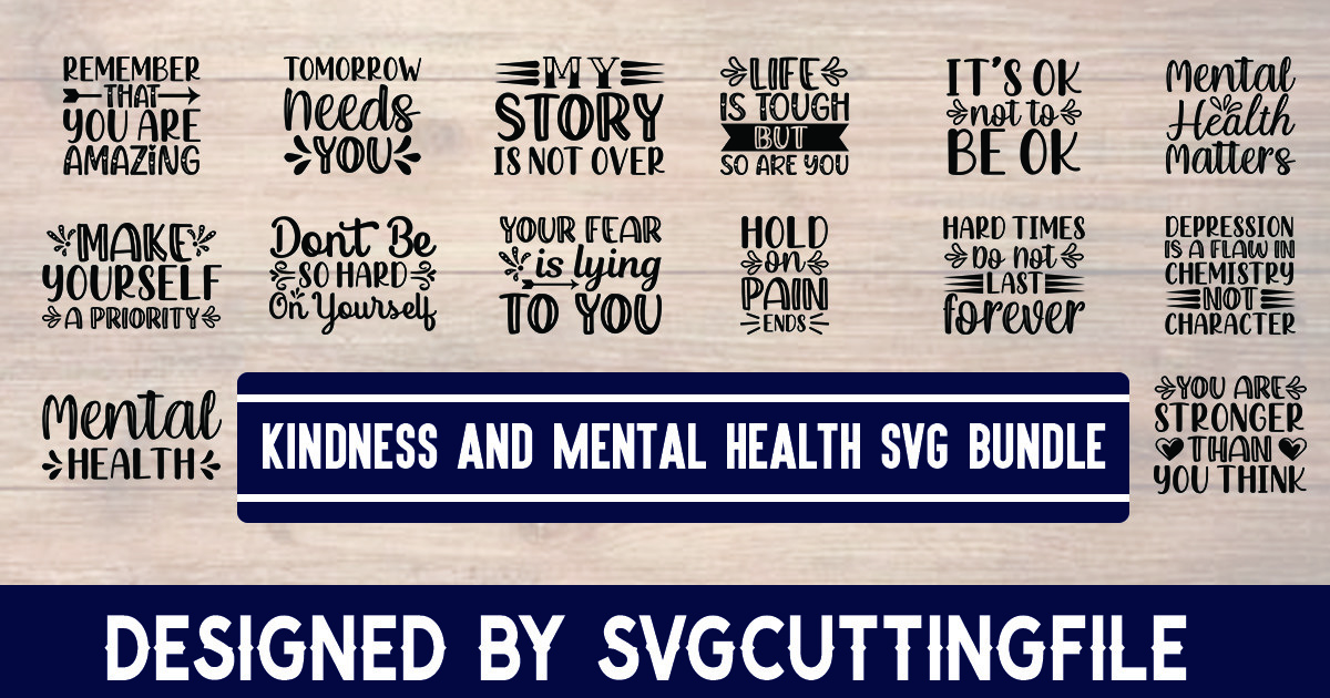 Kindness and Mental Health Bundle Bundle · Creative Fabrica