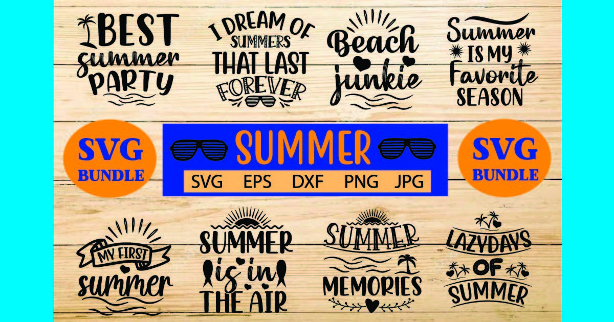 Hello Summer SVG Bundle Bundle · Creative Fabrica