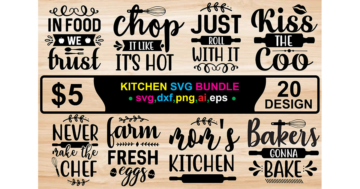 Kitchen SVG Bundle Bundle · Creative Fabrica