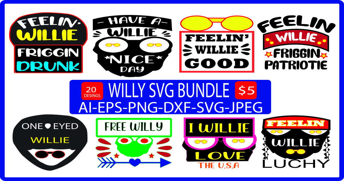 Willy SVG Bundle Bundle · Creative Fabrica