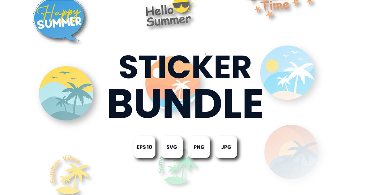Premium Sticker Bundle Bundle · Creative Fabrica