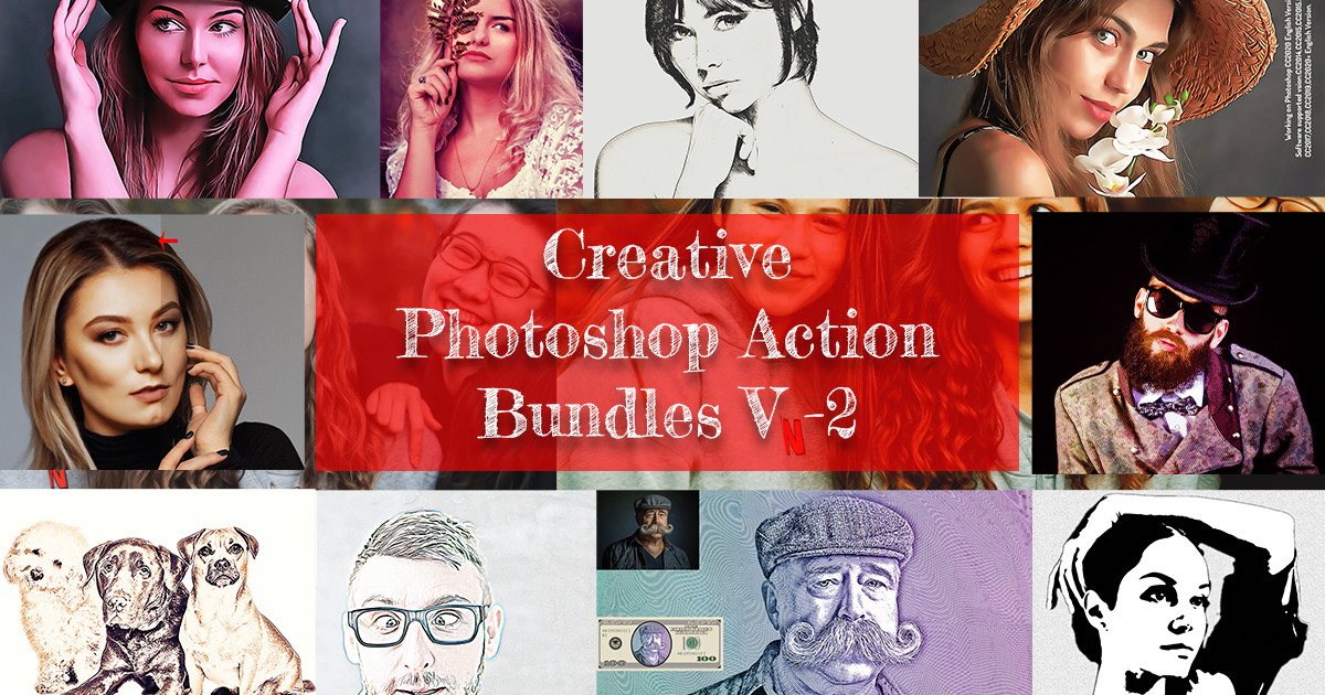 Creative Photoshop Action Bundles Bundle · Creative Fabrica