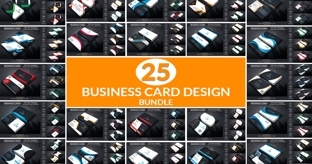 Business Card Design Template Bundle Bundle · Creative Fabrica