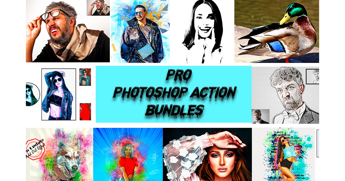 Pro Photoshop Action Bundle Bundle · Creative Fabrica