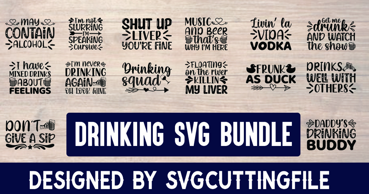 Drinking SVG Bundle Bundle · Creative Fabrica