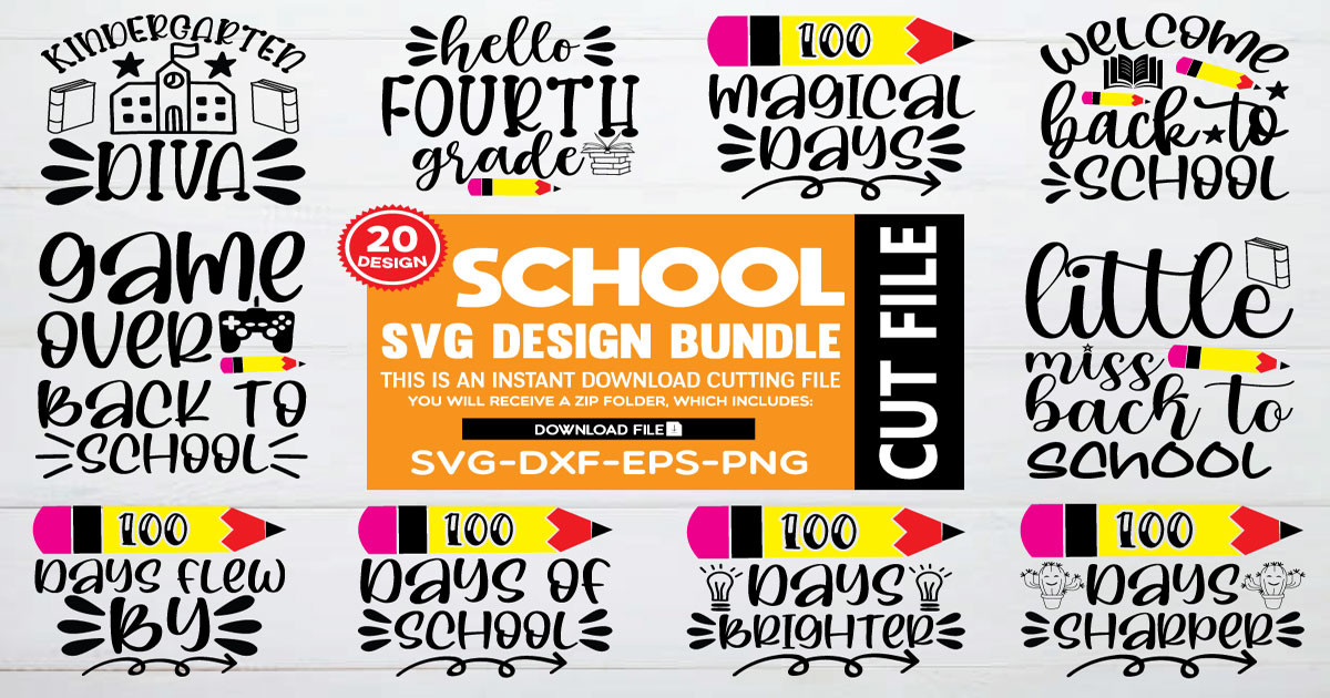 School SVG Bundle Bundle · Creative Fabrica