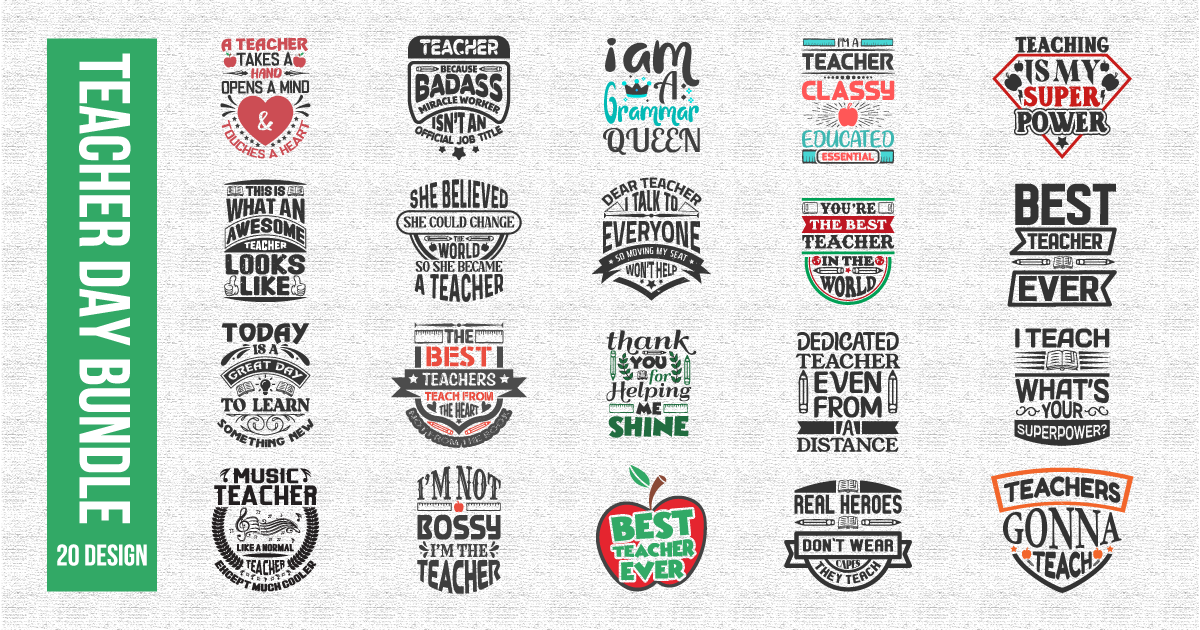 Teacher Day Bundle Bundle · Creative Fabrica