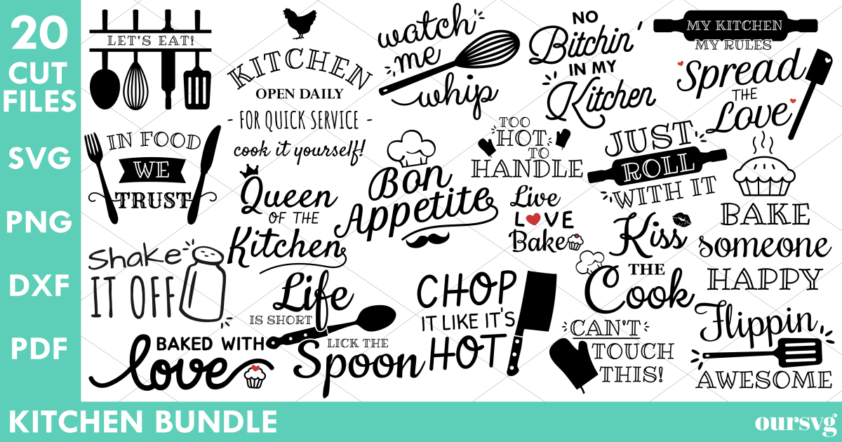 Kitchen, Home Cooking, Baking Bundle Bundle · Creative Fabrica