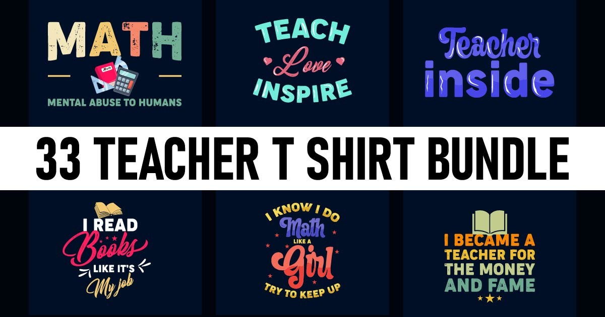 Teacher T Shirt Bundle Bundle · Creative Fabrica