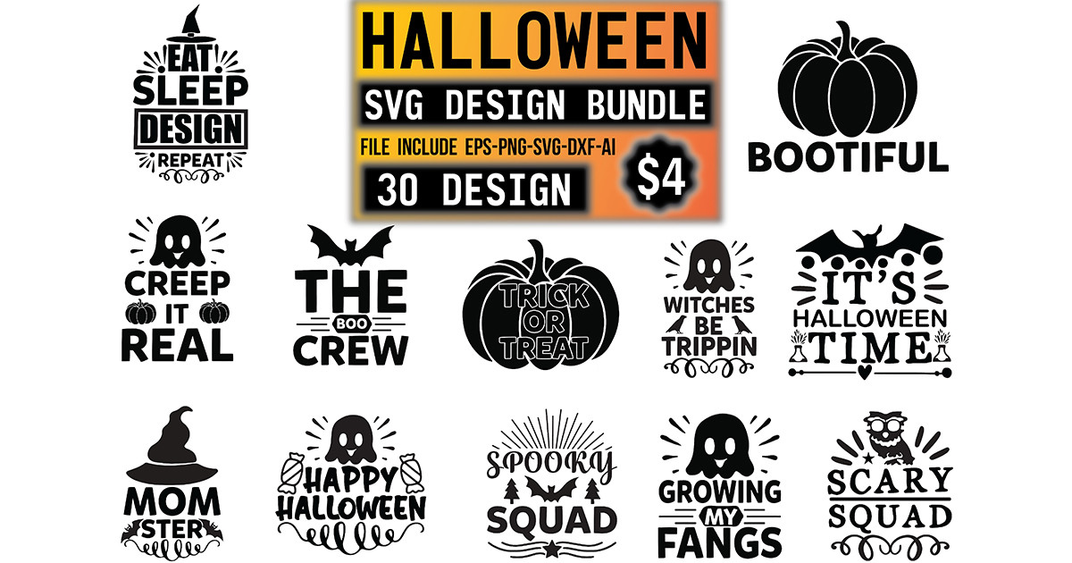 Halloween SVG Design Bundle Bundle · Creative Fabrica