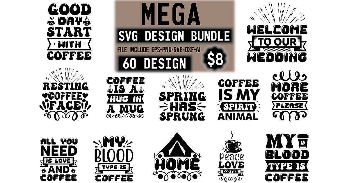 Mega SVG Design Bundle Bundle · Creative Fabrica