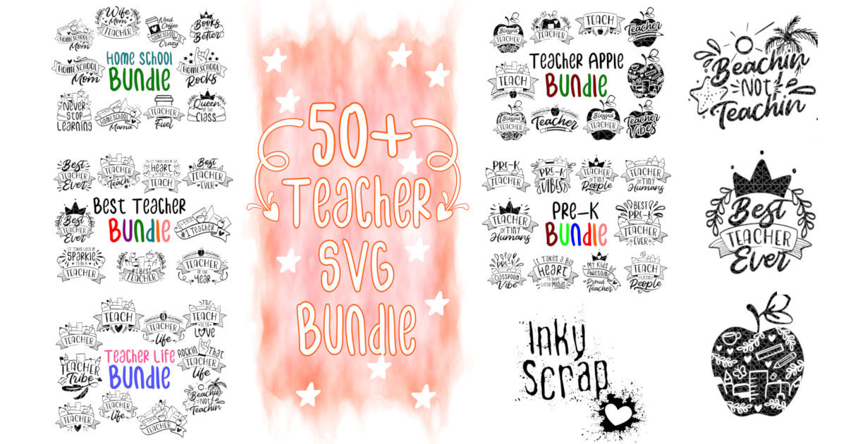 Teacher SVG Bundle Bundle · Creative Fabrica