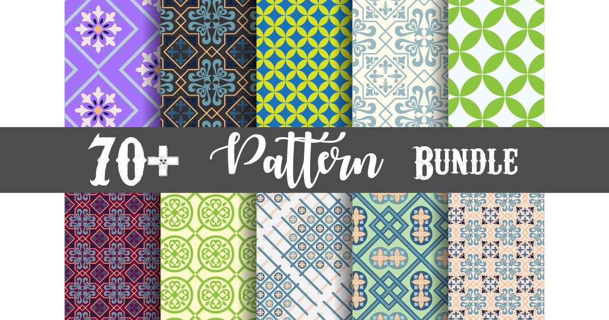 Mega Geometric Pattern Bundle Bundle · Creative Fabrica